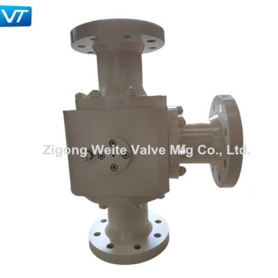 Cina Tipo 3 valvola a sfera della valvola a sfera 300LB T della conduttura del corpo di WCB di modo a 4 pollici in vendita