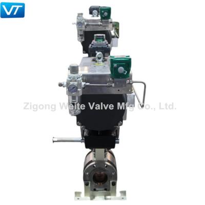 Cina Valvola a sfera flangiata di acciaio inossidabile dell'OEM con l'azionatore pneumatico in vendita