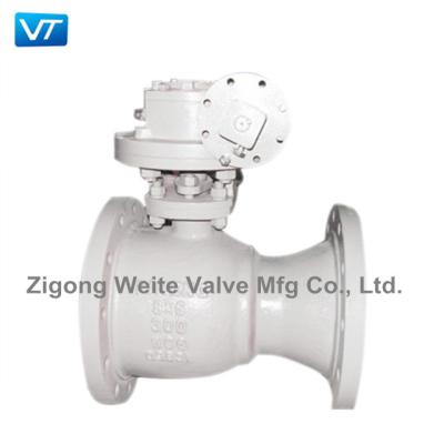 Cina PTFE che sigilla 300LB conduttura ente di un pezzo dell'acciaio fuso della valvola a sfera 8x6» in vendita