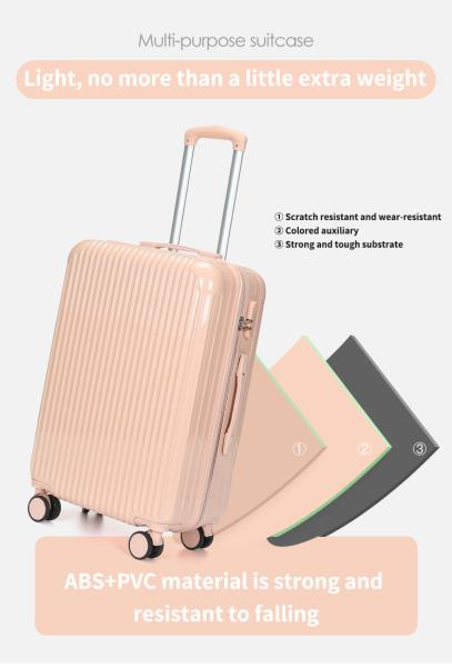 Quality ABS hard shell 805 Purple luggage Affordable and Durable Hard-Shell Suitcase, for sale
