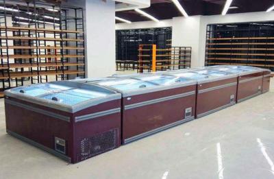 Κίνα 2.1M 2.5M θωρακικός ψυκτήρας υπεραγορών παγετού ελεύθερος για τα παγωμένα κοτόπουλα κρεάτων προς πώληση