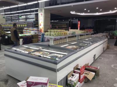 Κίνα R404a ψυκτήρας νησιών υπεραγορών, εμπορικός θωρακικός ψυκτήρας 220V επίδειξης/50Hz προς πώληση