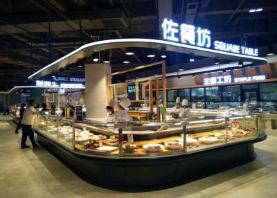 Chine Longue longévité d'épicerie de réfrigérateur réfrigéré à couvercle serti d'affichage facile à nettoyer à vendre
