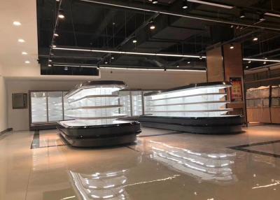Chine Type rond réfrigérateur ouvert combiné d'affichage de Multideck semi vertical à vendre