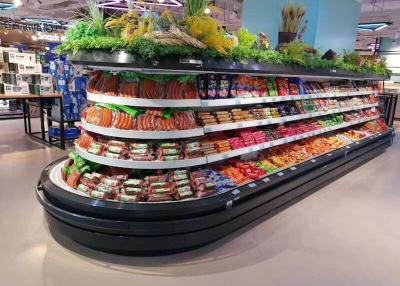 Chine Type rond réfrigérateur ouvert combiné d'affichage de Multideck semi vertical à vendre