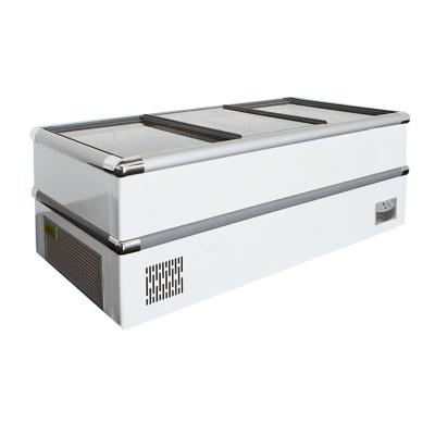 Cina Il manuale R290 disgela il frigorifero dell'esposizione del petto con i canestri pieni in vendita