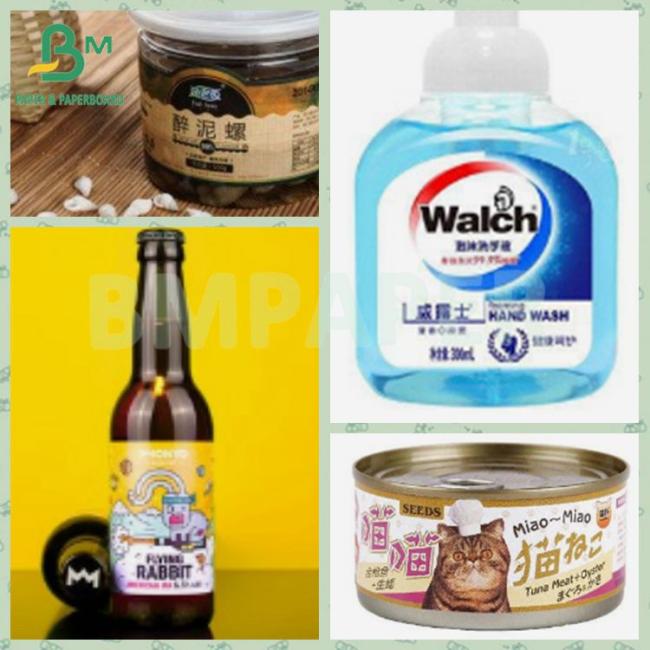 80gsm waterproof one side coated wet strength beer label paper