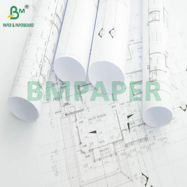 24'' x 300ft 2'' Core Inkjet Paper Bond Roll For Printing Layout Plan 24'' x 300ft 2'' Core Inkjet Paper Bond Roll For Printing Layout Plan