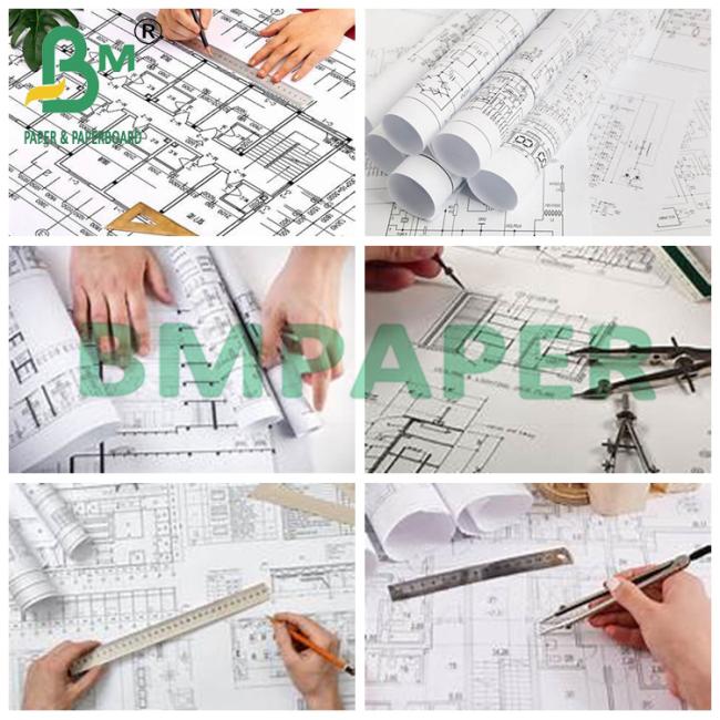 21lb Uncoated CAD Plotter Paper For Enguneering Design Or Garment  21lb Uncoated CAD Plotter Paper For Enguneering Design Or Garment