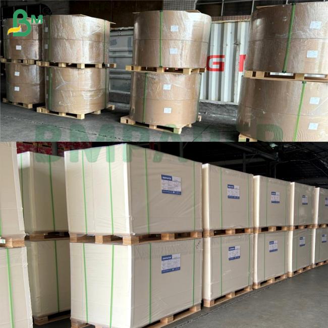 60g High Strength Flexibility White 800*1100mm White Kraft Paper For Shopping Bag Handbag