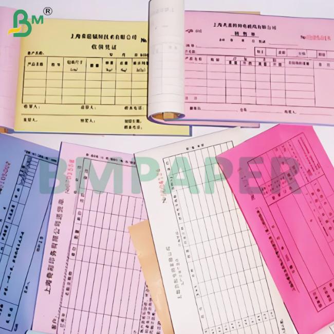 80GSM Clear Image Multiple Colors Carbonless Copy Paper Rolls 80GSM Clear Image Multiple Colors Carbonless Copy Paper Rolls