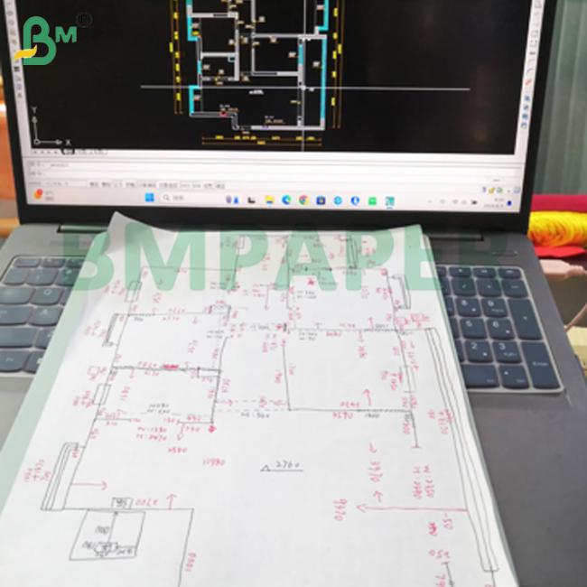 80gsm 610*50m Uncoated White Good Ink Absorption CAD Plotter Paper  80gsm 610*50m Uncoated White Good Ink Absorption CAD Plotter Paper