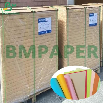 China 100gsm - 250gsm Colourful Uncoated Bristol Paper 1350mm Width DIY Color Card for sale