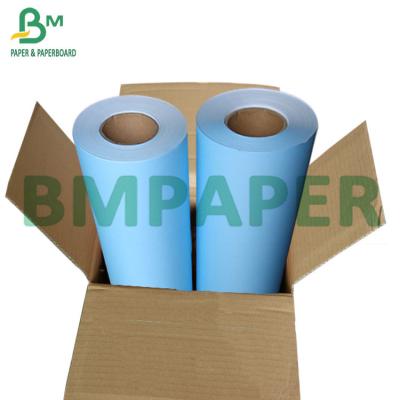 China 0.91×50m 80gsm Blue Digital CAD Plotter Paper End Application Building Lay Out en venta