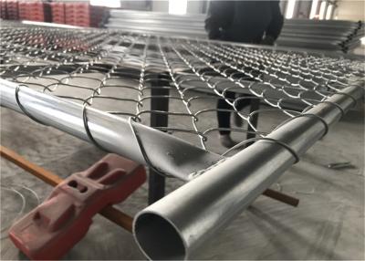 Chain Link Fence Panels Hot dipped To Be 366gram/sqm tube 32mm wall thickness 15ga and chain mesh 2