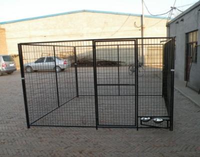 Κίνα Welded Dog Kennel Powder Coated Black προς πώληση