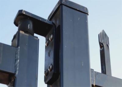 Chine Garrison Steel Fence Black color 2100mm x 2400mm made in china High Quality à vendre