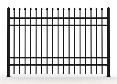 crimped spear tubular picket fencing panels