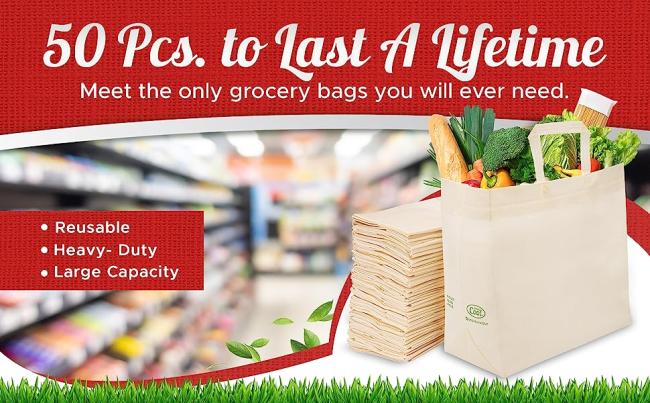 plain reusable bag