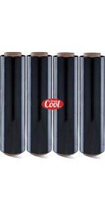 Black stretch wrap 4 pack