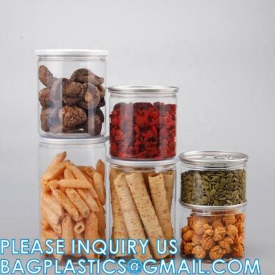 중국 Multi Sizing 180ml To 2500ml Plastic Pop Top Cans For Food With Easy Open Lids Pet Jar, Ring Pull Top Can 판매용