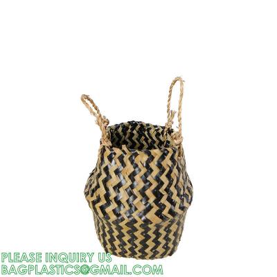 중국 Home Decoration Basket For Plants Cotton Rope Woven Rattan Flower Pots Planter Cotton Rope Woven Rattan Flower Pots 판매용