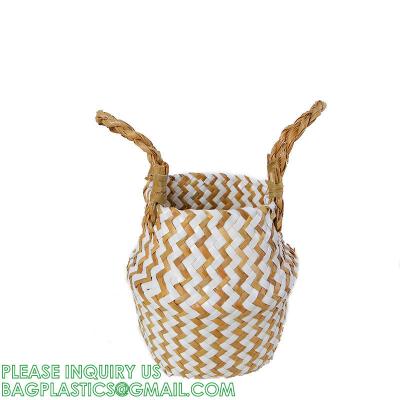 중국 Home Decoration Basket For Plants Cotton Rope Woven Rattan Flower Pots Planter Cotton Rope Woven Rattan Flower Pots 판매용
