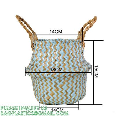 중국 Home Decoration Basket For Plants Cotton Rope Woven Rattan Flower Pots Planter Cotton Rope Woven Rattan Flower Pots 판매용
