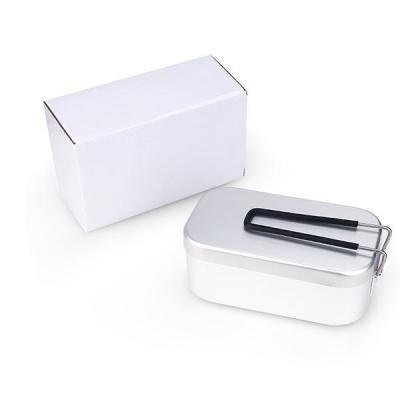중국 Mess Tin Camping Bento Box Military Camping Cookware Kit Lunch Container Steaming Rack Set with Storage Bag Picnic 판매용