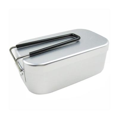 중국 Mess Tin Camping Bento Box Military Camping Cookware Kit Lunch Container Steaming Rack Set with Storage Bag Picnic 판매용