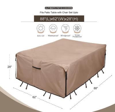 중국 Furniture Cover 600D Waterproof Large Heavy Duty Outdoor Furniture Set Covers with Anti-UV and Wind-Proof Suitable 판매용