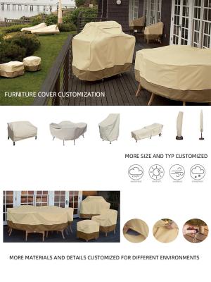 중국 Furniture Cover 600D Waterproof Large Heavy Duty Outdoor Furniture Set Covers with Anti-UV and Wind-Proof Suitable 판매용