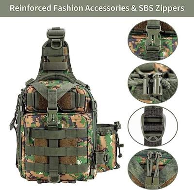 중국 Fishing Backpack With Rod Holder Fishing Tackle Bag Fishing Gear Bag, Outdoor Camouflage Tactical Bag Fishing Bag 판매용