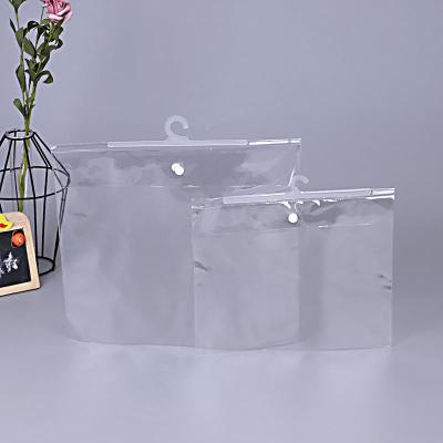 중국 Custom Logo Transparent Plastic Zip Lock Waterproof PVC Cosmetic Bag Storage Packaging Swimwear Clothing Zipper 판매용
