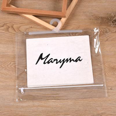 중국 Custom Logo Transparent Plastic Zip Lock Waterproof PVC Cosmetic Bag Storage Packaging Swimwear Clothing Zipper 판매용