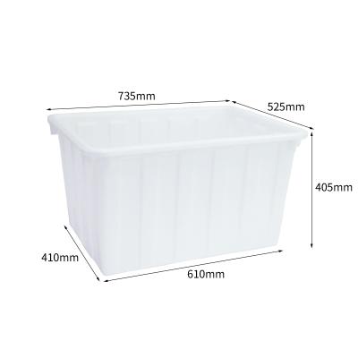 China 90l 120l 160l 200l 300l 400l Rectangular Nesting Poly Water Storage Tank Lightweight Injection Molded Plastic Express Storage Boxes Low Price Crates for Warehousing for sale