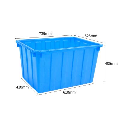 China 90l 120l 160l 200l 300l 400l Rectangular Nesting Poly Water Storage Tank Lightweight Injection Molded Plastic Express Storage Boxes Low Price Crates for Warehousing for sale
