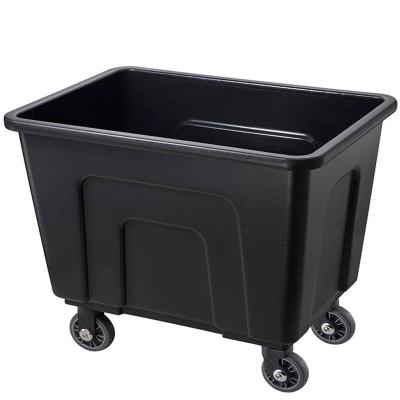 China Bathroom, Hotel Trolley, Apartment, Hospital, School, Laundry Storage, Laundry Trolley Housekeeping Cart Plastic Laundry Cart Linen Trolley Bulk Laundry Truck Basket for sale