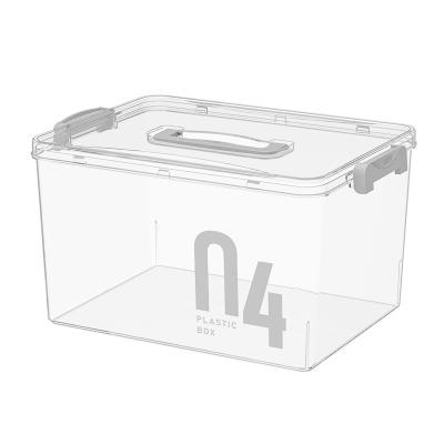 China Pack Latching Lid Large Clear Plastic Storage Bins With Lids, Quart,  Latch - Stackable Container Boxes For Home, Bathroom, And Office Organization for sale