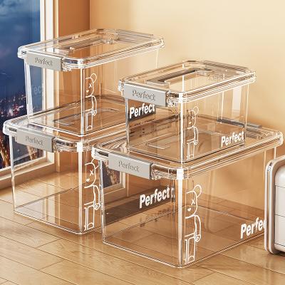 China Pack Latching Lid Large Clear Plastic Storage Bins With Lids, Quart,  Latch - Stackable Container Boxes For Home, Bathroom, And Office Organization for sale