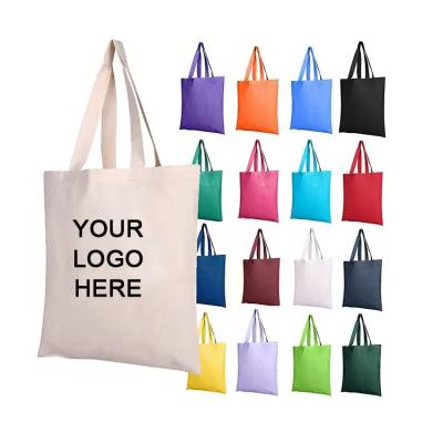 China Heavy Duty Plain Thick Canvas Bag For Custom Shopping Canvas Tote Bags Bulk Shopping Bag For Crafts With DIY Reusable Grocery Bag for sale