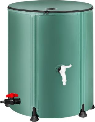 China Collapsible Rain Barrel Water Storage Containers-53 Gallon Portable Rainwater Collect System Water Tank To Collect Rainwater From Gutter Downspout Water Catcher With Spigots,Filter&Overflow Kits for sale