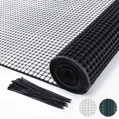 China Plastic Hardware Mesh Netting, Garden Netting, Temporary Fence, Tree Guards, Safety Net For Balcony, Deck, Stair Railing, Animal Barrier, Poultry, Deer, With 50 Zip Ties for sale