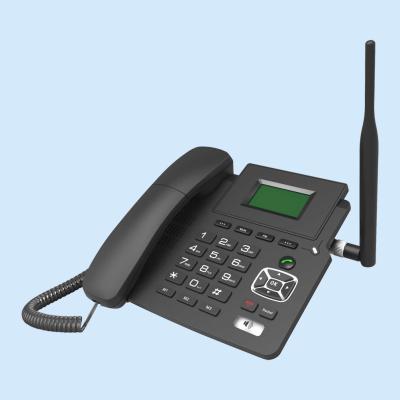 China Home Office Sim Card Slot Cordless Dot Matrix Screen FWP Large Phone Book 2G GSM 6 PIN Call Forwarding GSM Telephone for sale