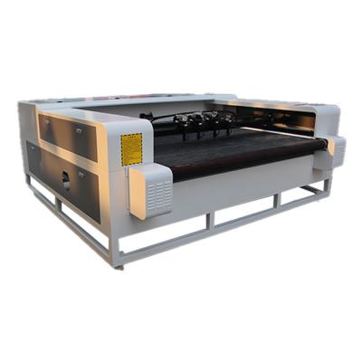 China Gegenseitiger Kopf-Laser des Beweglich-4, der Schneidemaschine 80W 100W für Nylonwolldecke Mat Carpet graviert zu verkaufen