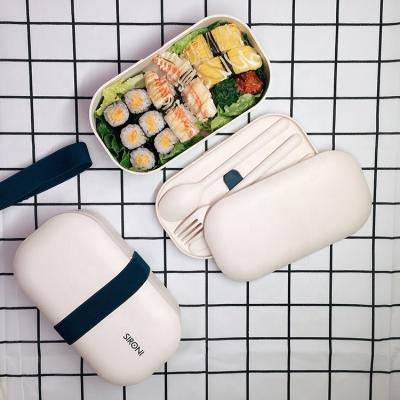 Food Grade Lunch Box with Cutlery Spoon Fork Knife Custom and Reusable