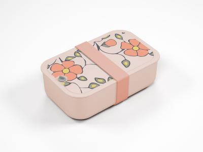 Blue BPA Free Bento Cakes Package Boxes with Customized Logo and Microwaveable