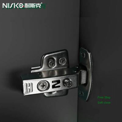 China AH02-A Metal Free Stop Hinge Clip On Soft Close Adjustable for sale
