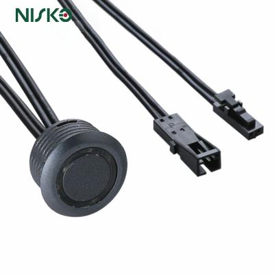 China Mini Centralized Control Switch 12mm Push Button Switches With 2 wires for Car Horn for sale