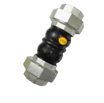 China Union Custom Rubber Expansion Joint Screw Threaded Coupling SS304 DN15-DN80 for sale